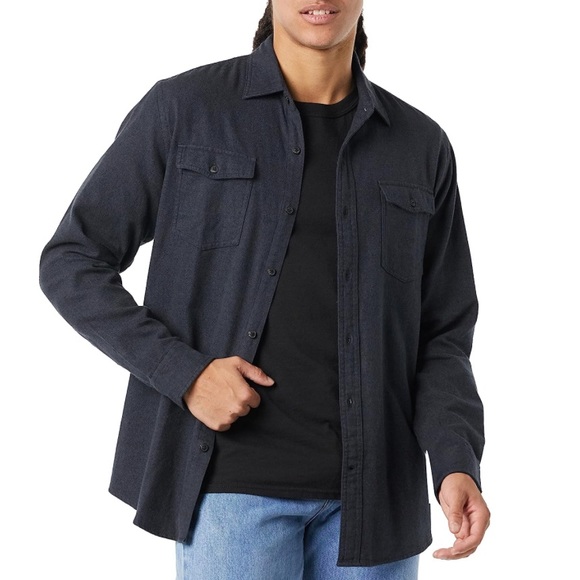 Amazon Essentials | Shirts | Amazon Essentials Black Mens Regularfit ...